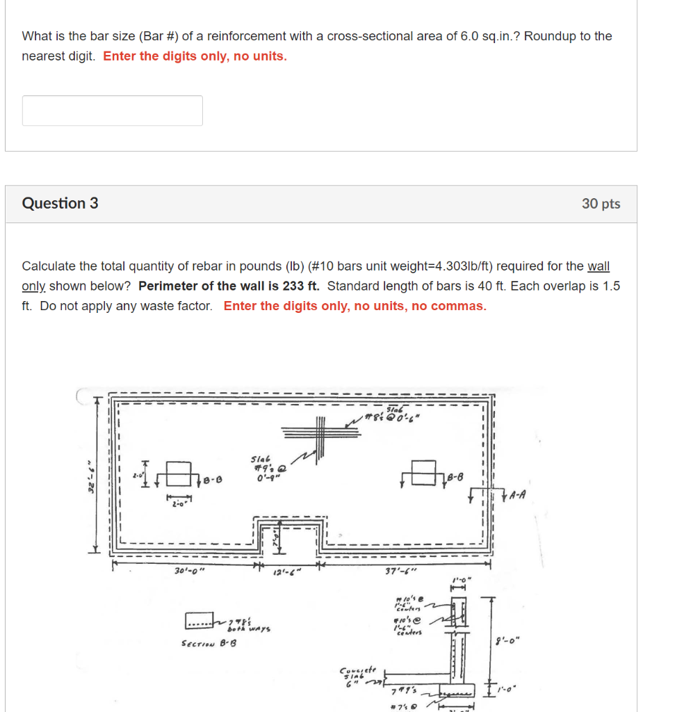 Solved What is the bar size (Bar \#) of a reinforcement with | Chegg.com