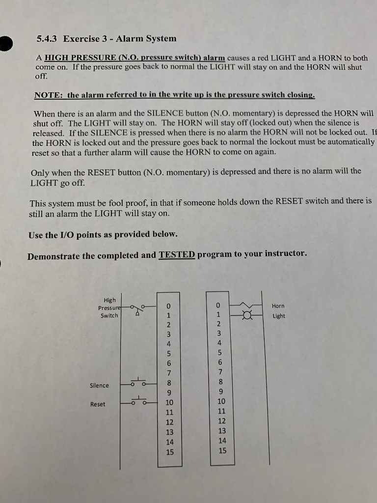 using RS logix to create two ladder diagram | Chegg.com