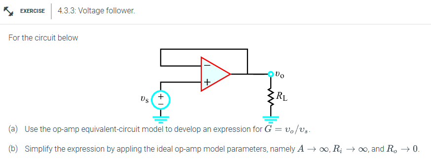 Solved For the circuit below (a) Use the op-amp | Chegg.com