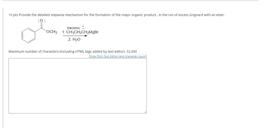 Solved 10 pts Provide the detailed stepwise mechanism for | Chegg.com