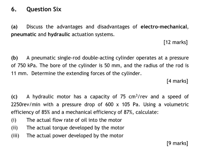 Solved 6. Question Six (a) Discuss the advantages and | Chegg.com