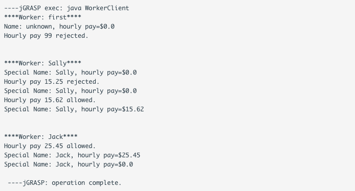 Solved Download Worker.java . public class Worker { | Chegg.com