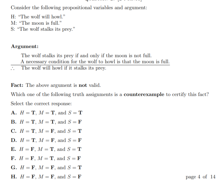Solved - L Consider the following propositional variables | Chegg.com