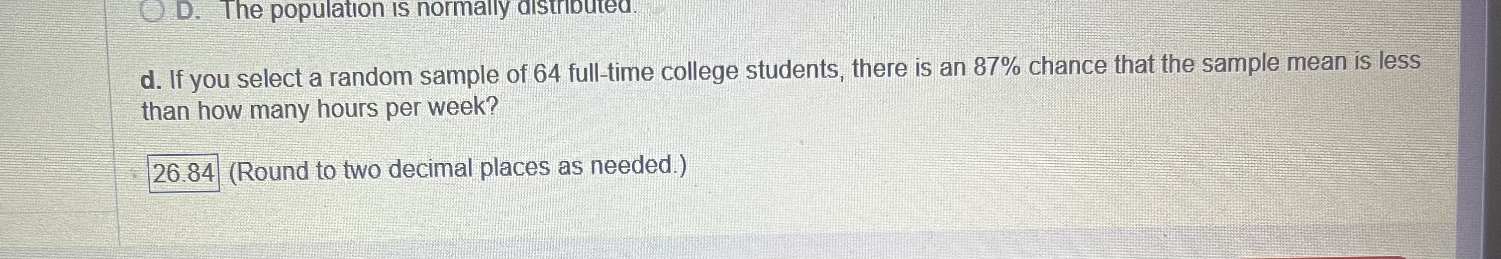 Solved Full-time college students report spending a mean of | Chegg.com