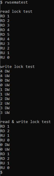 Solved Need help with xv6 semaphores, read & write lock | Chegg.com