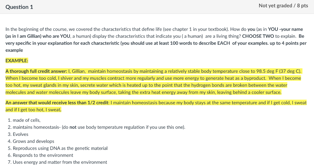 Solved In the beginning of the course, we covered the | Chegg.com