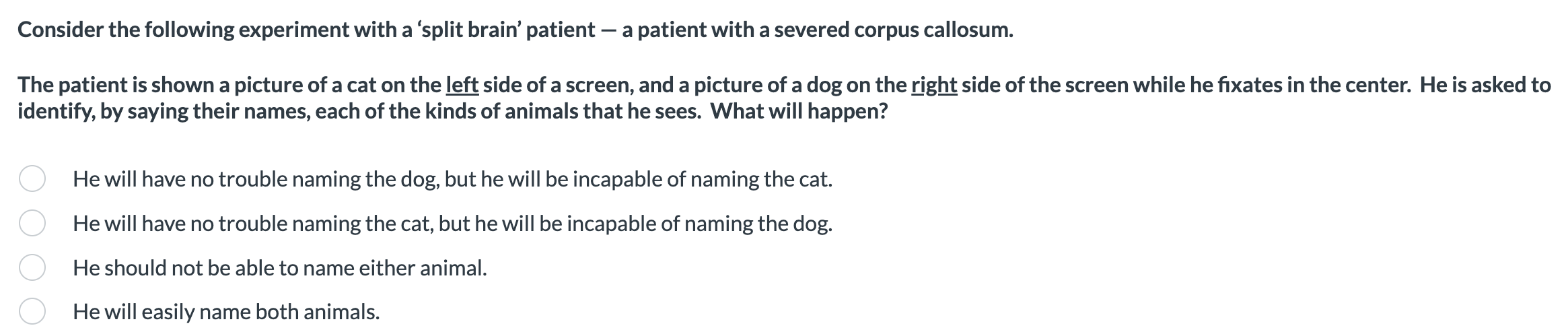 Consider the following experiment with a 'split | Chegg.com