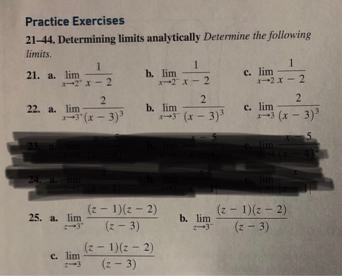 Solved Practice Exercises 21 44 Determining Limits 