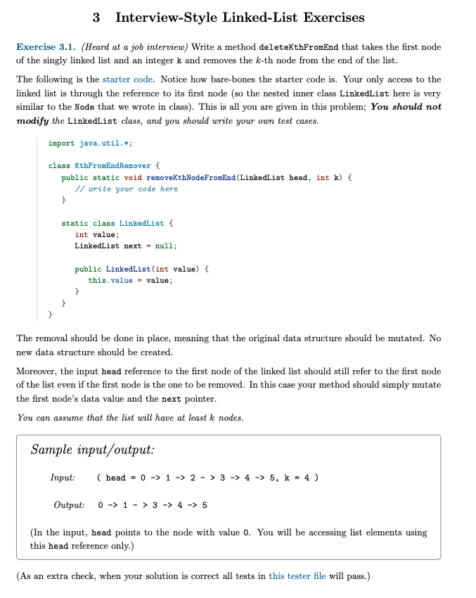 Solved Starter Code file 1 import java.util.*; class | Chegg.com