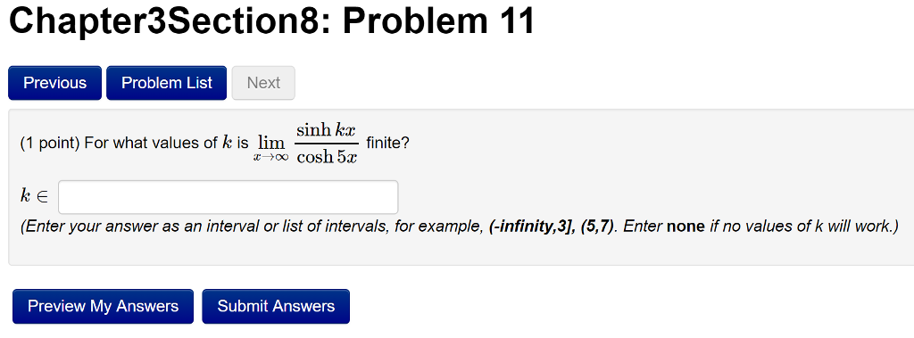 Solved Chapter3Section8: Problem 11 vious Problem List Next | Chegg.com