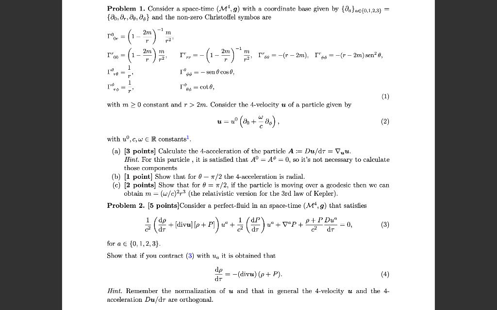 Solved I need help with someone good in relativity , | Chegg.com