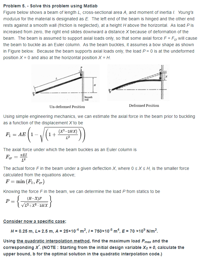 Solved Problem 5. - Solve this problem using Matlab Figure | Chegg.com
