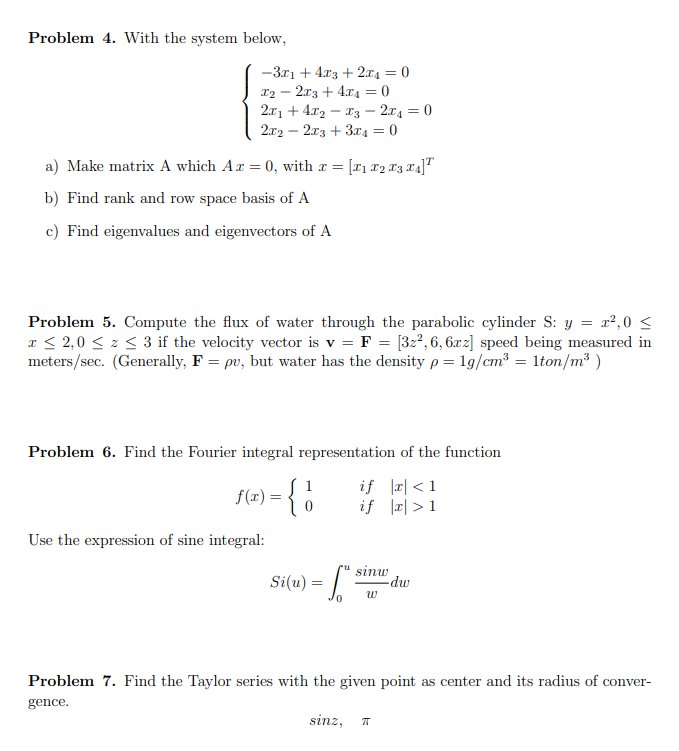 Solved Problem 4. With the system below, | Chegg.com