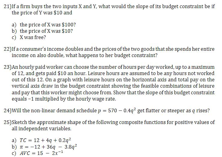 Solved Can you please assist with questions 21 and 25 with | Chegg.com