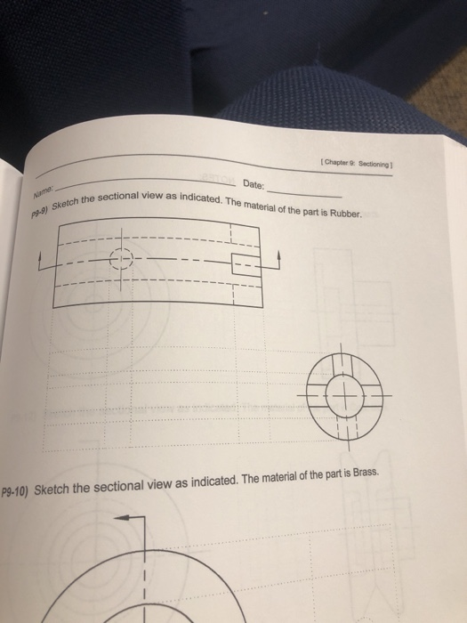 Solved Chapter 9 Sectioning1 CREATING SECTION VIEW PROBLEMS | Chegg.com