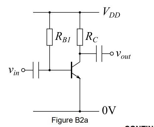 Solved a) a Figure B2a shows a simple bias circuit. | Chegg.com