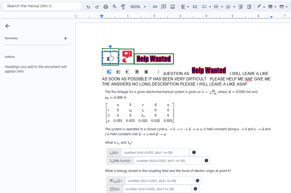 Solved Outline Headings you add to the document will appear | Chegg.com