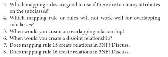 Solved 3 Which Mapping Rules Are Good To Use If There Are