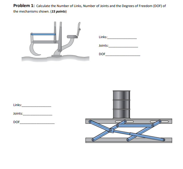 Solved Problem 1: Calculate the Number of Links, Number of | Chegg.com