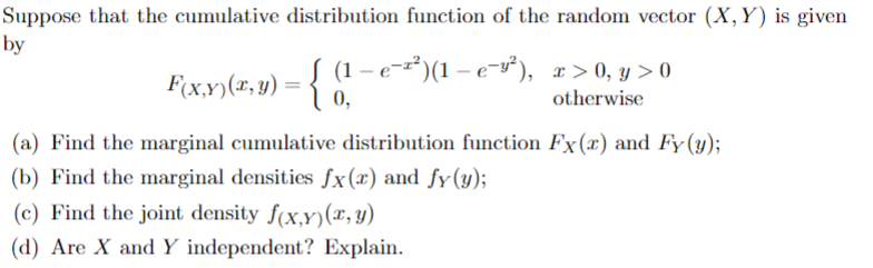 Solved Suppose that the cumulative distribution function of | Chegg.com