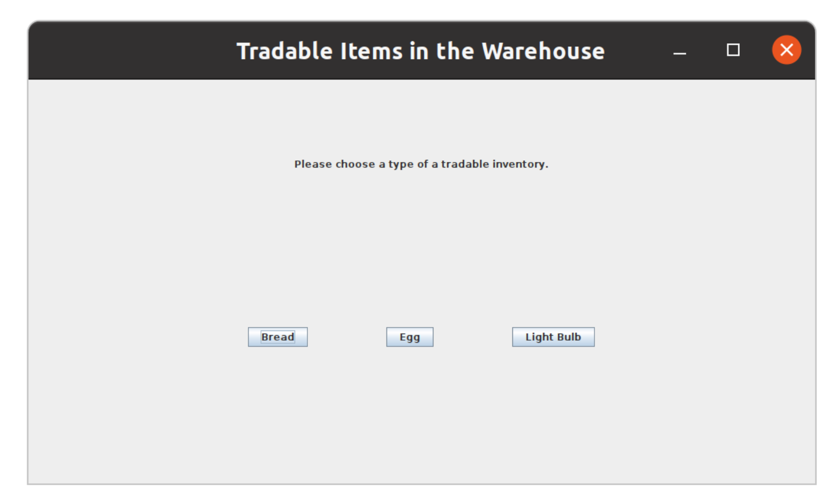 Solved Tradable Items in the Warehouse O x | Please choose a | Chegg.com