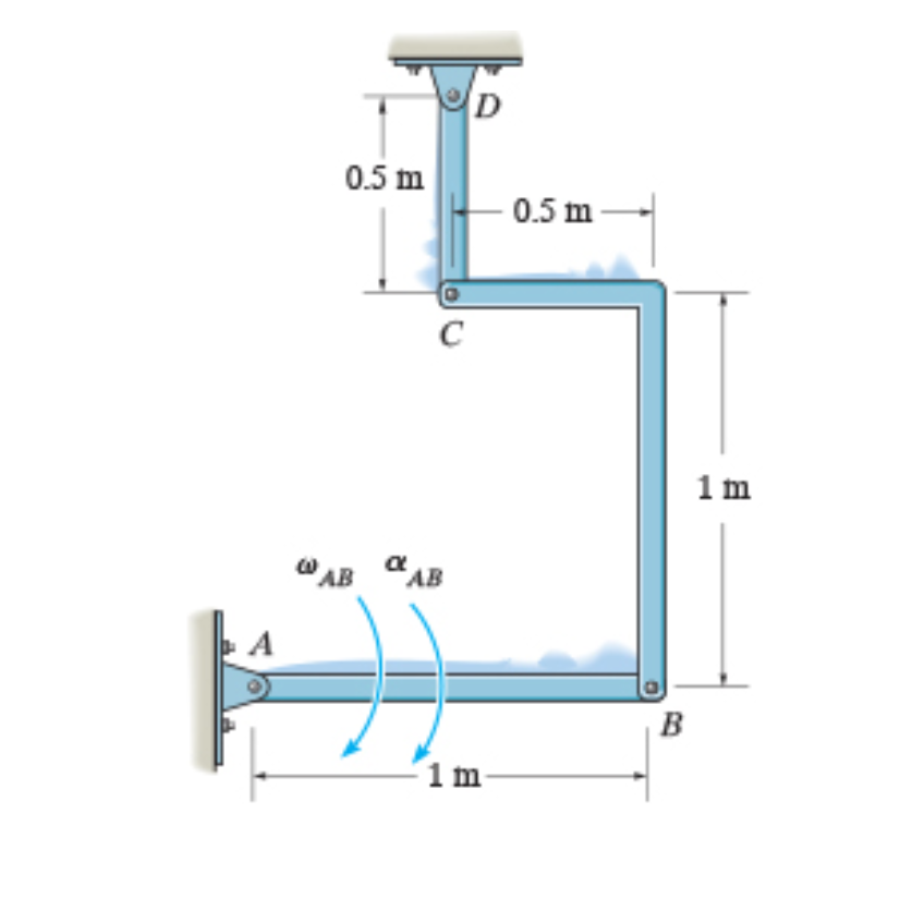 Solved Link Ab Has The Angular Velocity ωab 3 5 Rad Srad S