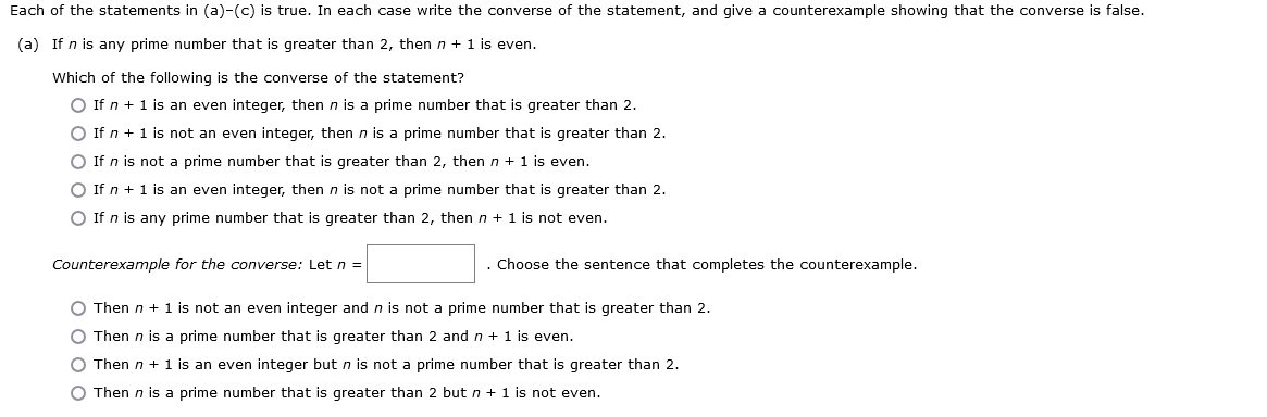 Solved Each of the statements in (a)-(c) ﻿is true. In each | Chegg.com