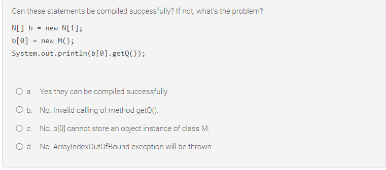 Solved Can these statements be compiled successfully? If | Chegg.com