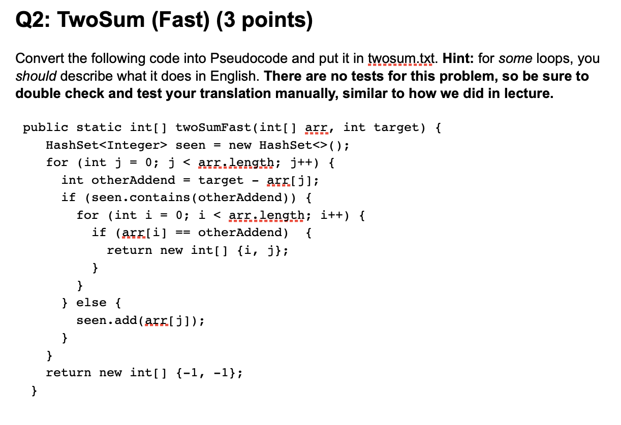 Solved Java language only. As stated in the question | Chegg.com