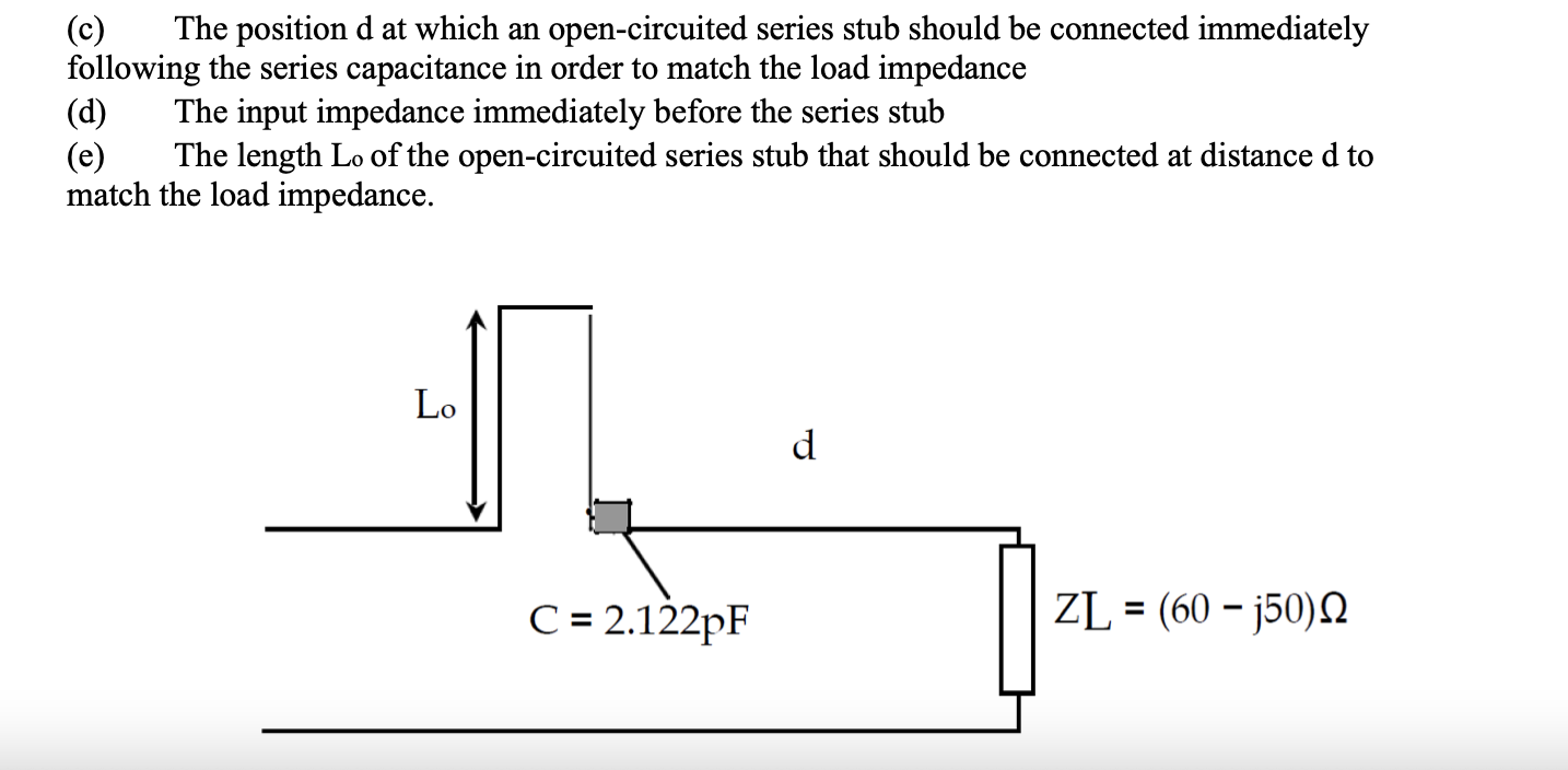 Solved A lossless transmission line with a characteristic | Chegg.com