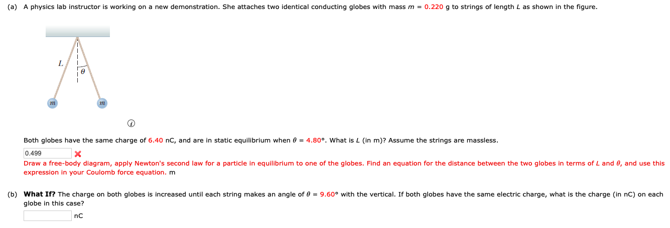 Solved (a) A physics lab instructor is working on a new | Chegg.com