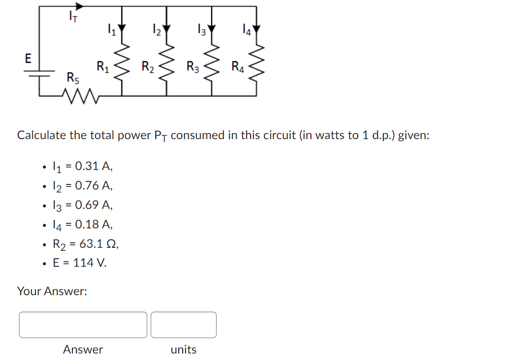 Solved Calculate the power PR1 consumed by resistor R1 of | Chegg.com