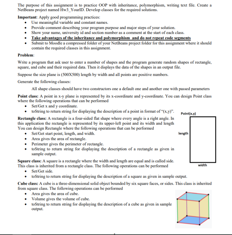 Solved The Purpose Of This Assignment Is To Practice Oop
