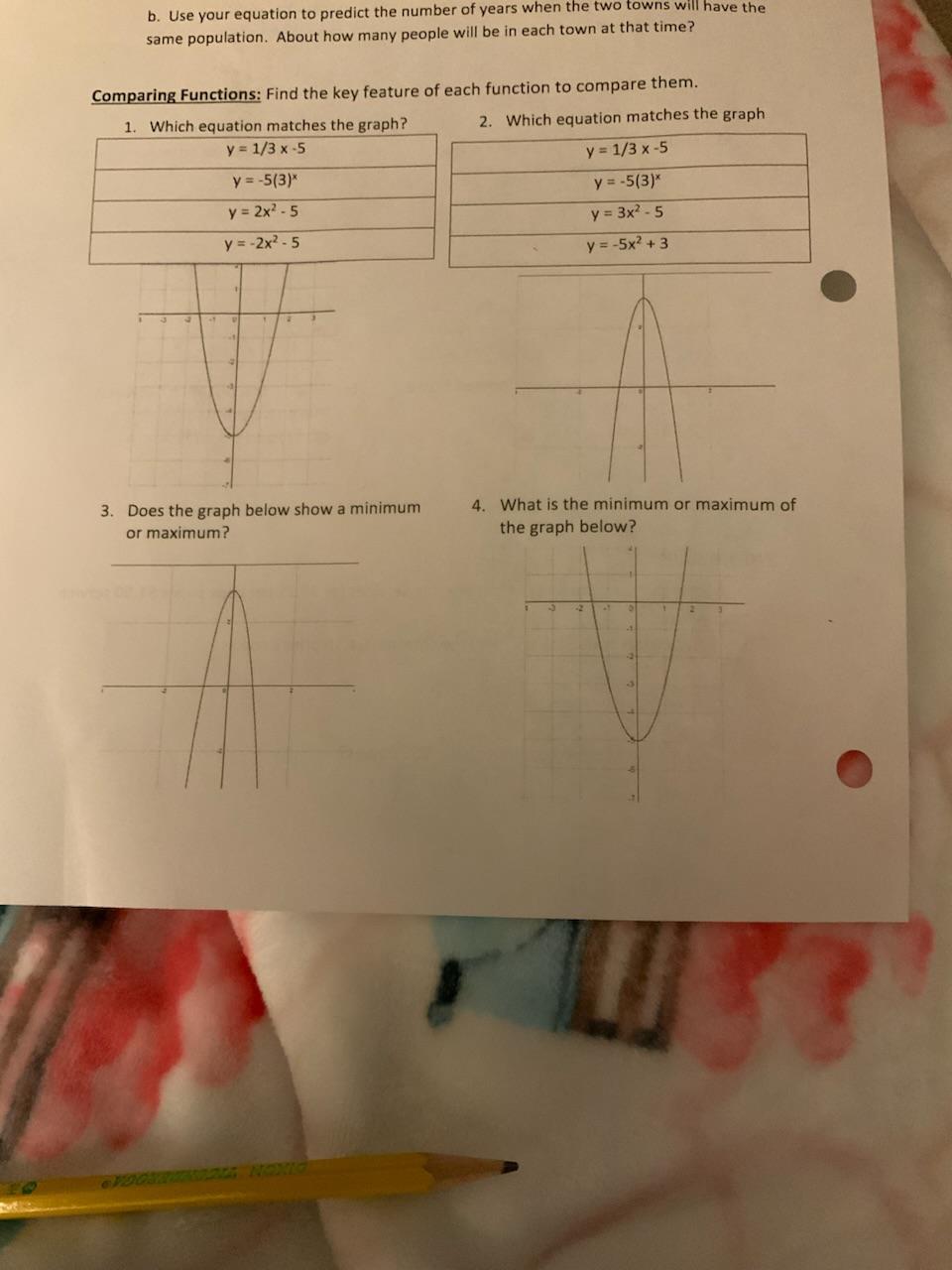 Solved b. Use your equation to predict the number of years | Chegg.com