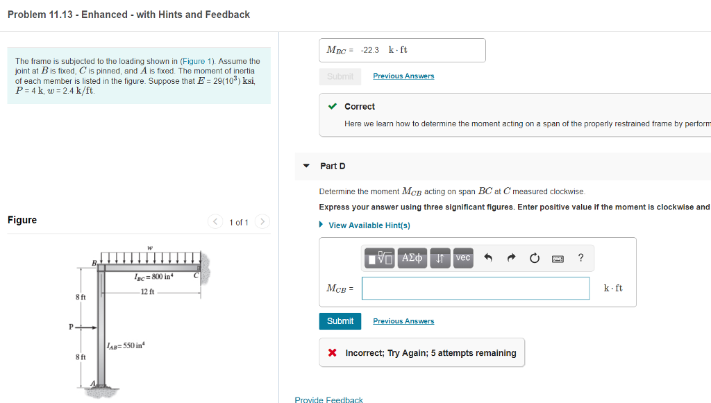 Solved Problem 11.13- Enhanced -with Hints and Feedback Mnc- | Chegg.com