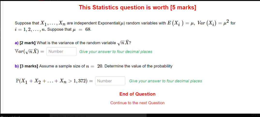 Solved This Statistics question is worth [5 marks] Suppose | Chegg.com