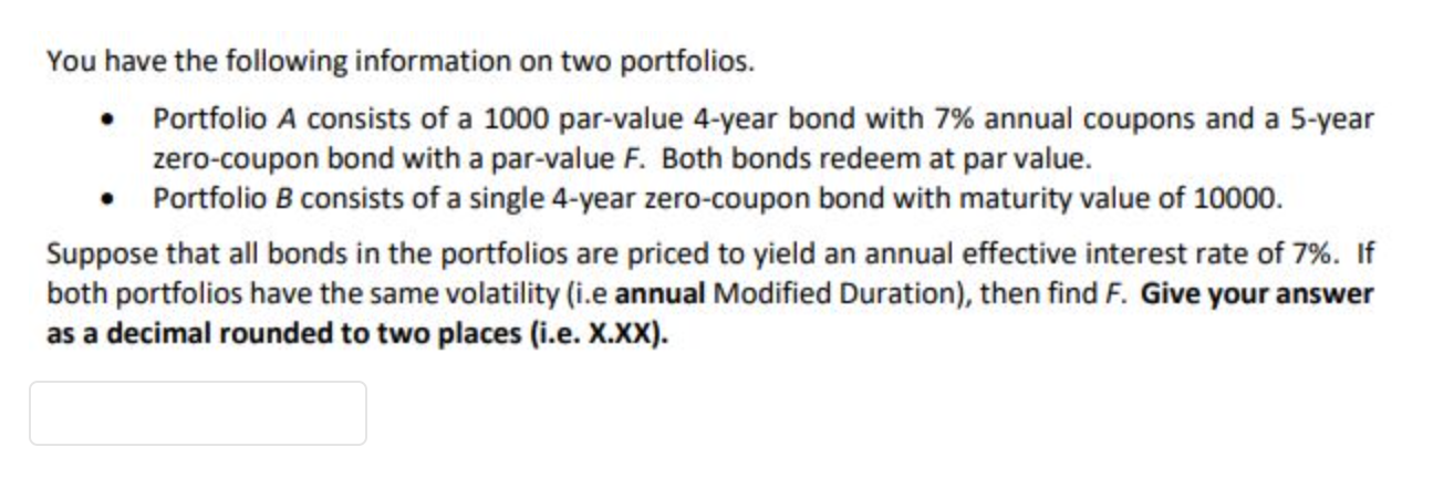 Solved You have the following information on two portfolios. | Chegg.com
