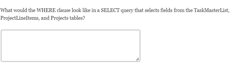 Solved What would the WHERE clause look like in a SELECT | Chegg.com