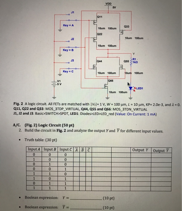 Solved 011 Key A 10um 100um 10um 100um 10um 100um Key B R1 | Chegg.com