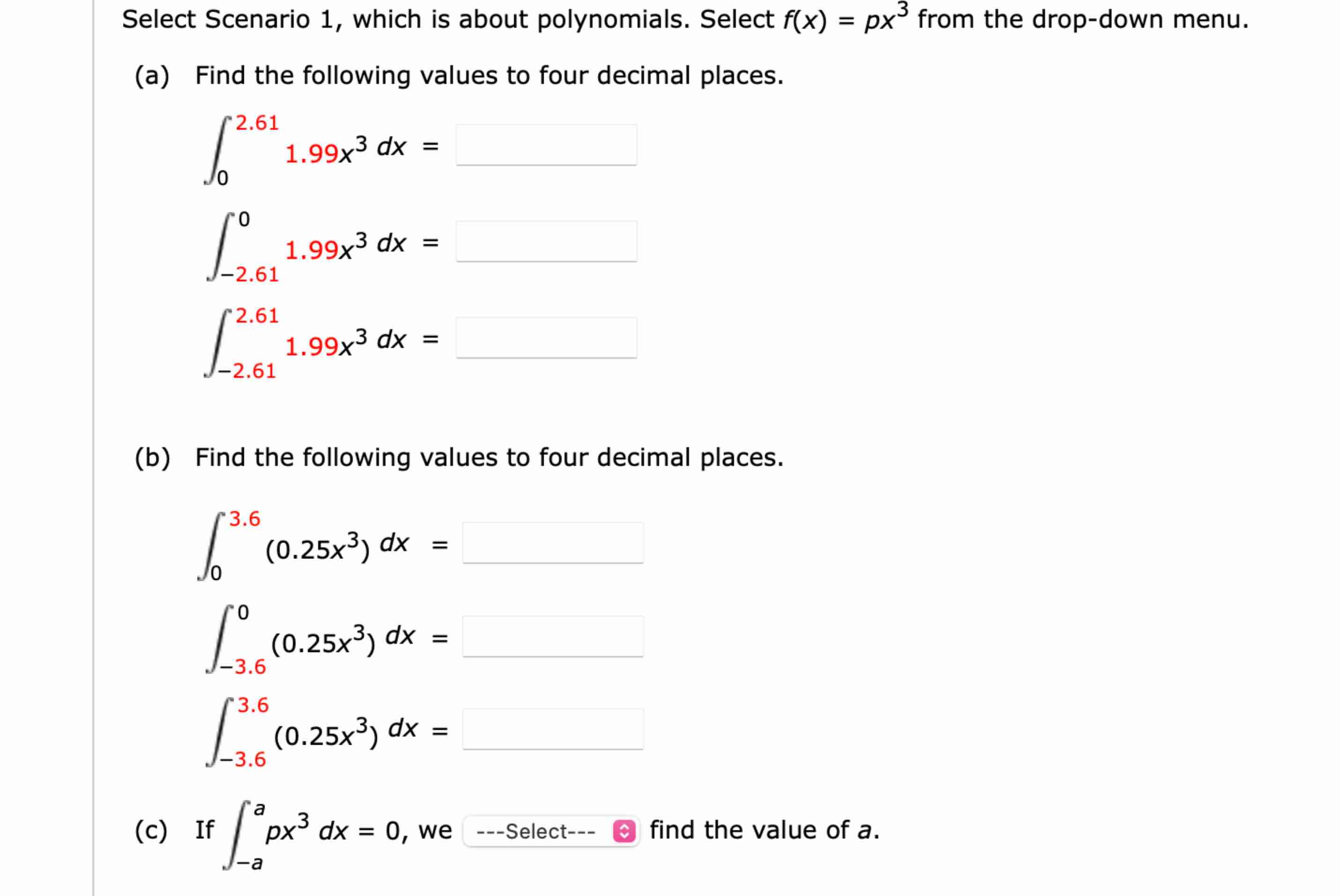Solved Select Scenario 1, ﻿which is ﻿about polynomials. | Chegg.com