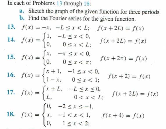 Solved In ﻿each of ﻿Problems 13 ﻿through 18:a. ﻿Sketch the | Chegg.com