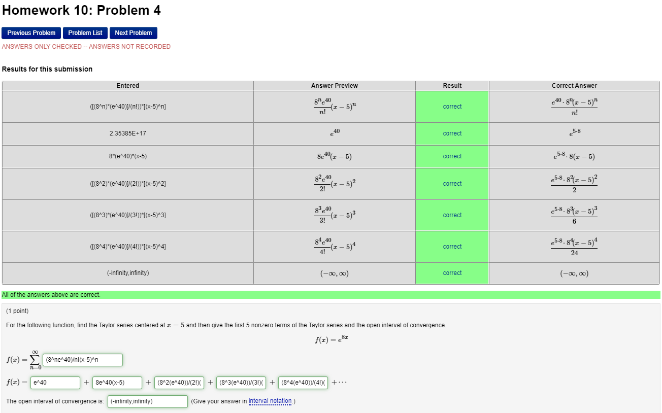 Solved Homework 10: Problem 4 Previous Problem Problem List | Chegg.com Solved Homework 10: Problem 4 Previous Problem Problem List | Chegg.com
