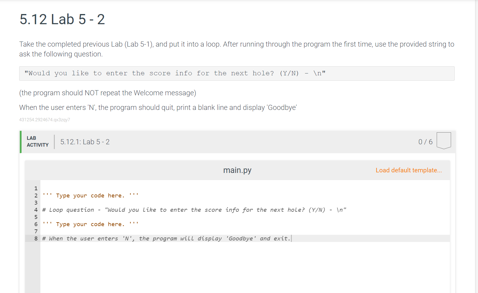 Take the completed previous Lab (Lab 5-1), and put it | Chegg.com