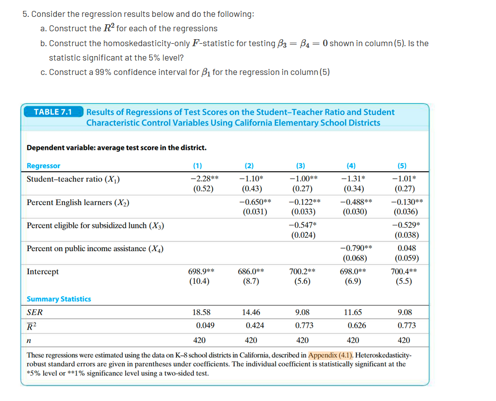 Solved Please note that for part (a), the adjusted R squared | Chegg.com