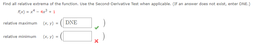Solved Find all relative extrema of the function. Use the | Chegg.com