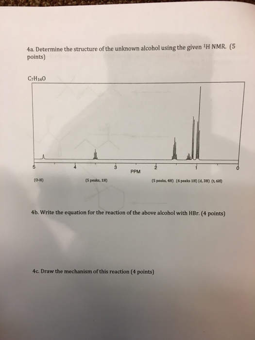 Solved Determine the structure of the unknown alcohol using | Chegg.com