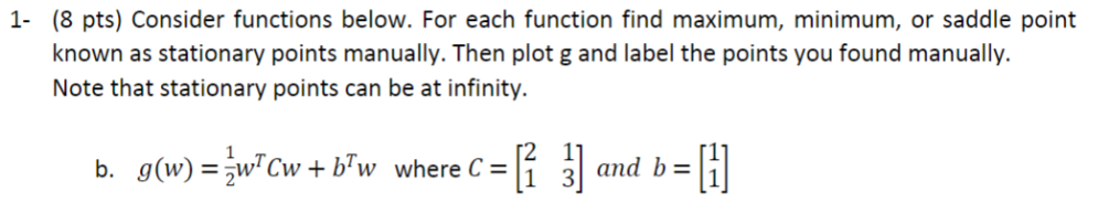 Solved (8 pts) Consider functions below. For each function | Chegg.com