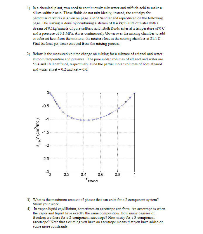 Solved 1) In a chemical plant, you need to continuously mix | Chegg.com