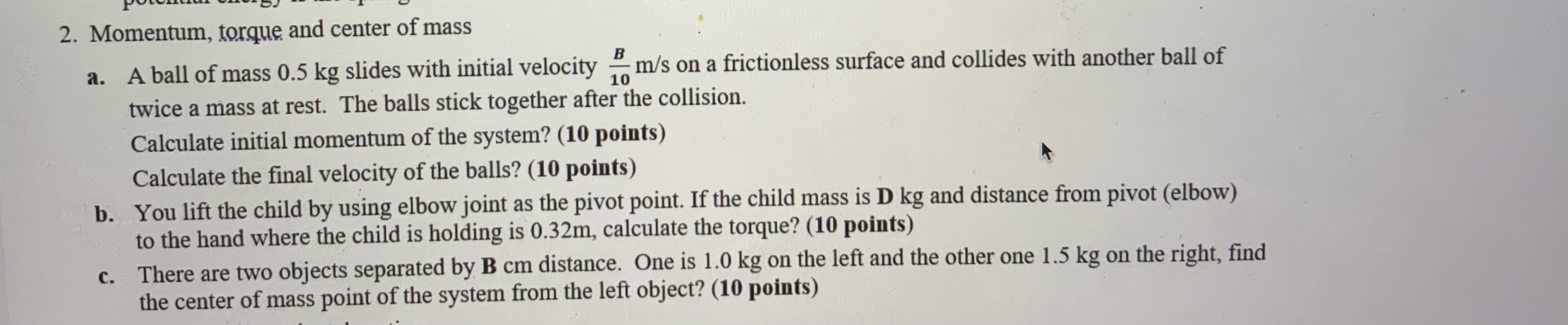 Solved For the following variables used in the problems use | Chegg.com