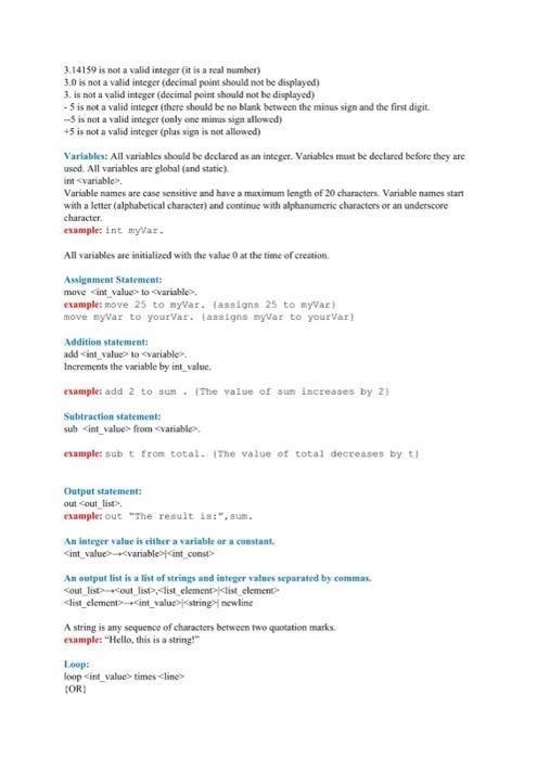 Solved Writing a lexical analyzer for the BigAdd Language | Chegg.com